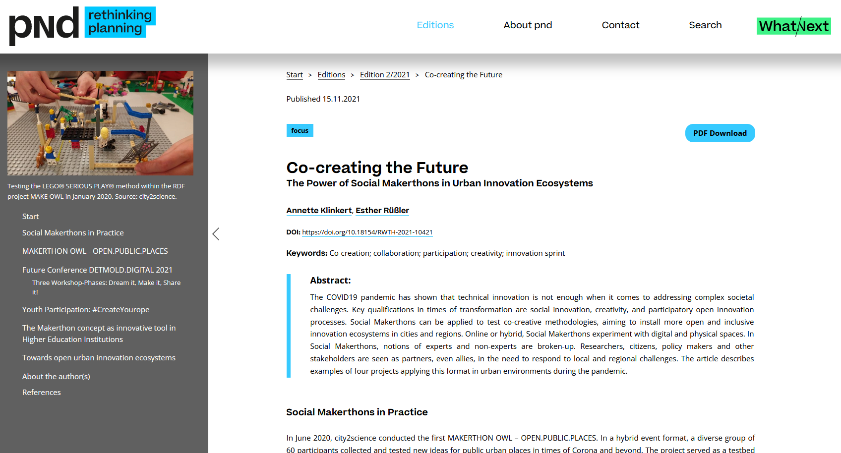 Co-Creating the Future: Social Makerthons